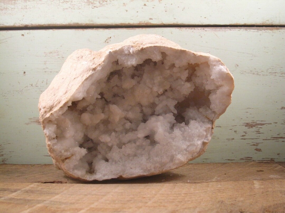 Natural Morrocan White Geode Quartz Healing Crystal 5.62 Lbs 7.5 Wide ...