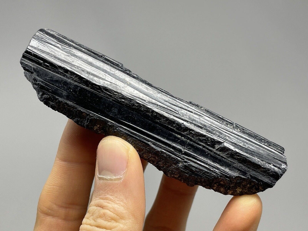 Black Tourmaline Grounding Protection Healing Crystal From Etsy