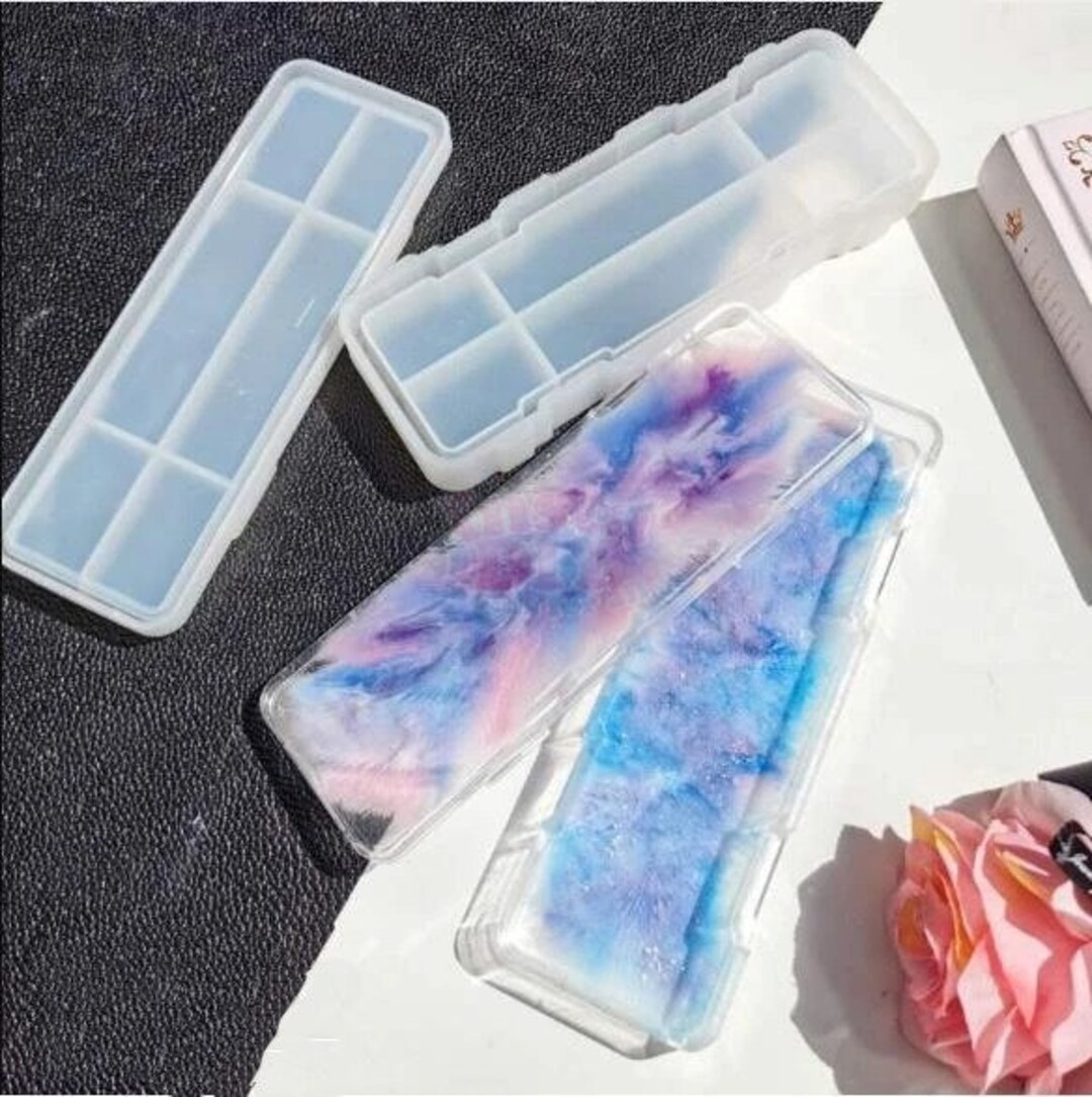 Pencil Box Silicone Mold Storage Case, UV Epoxy Resin Boxes, Jewelry ...