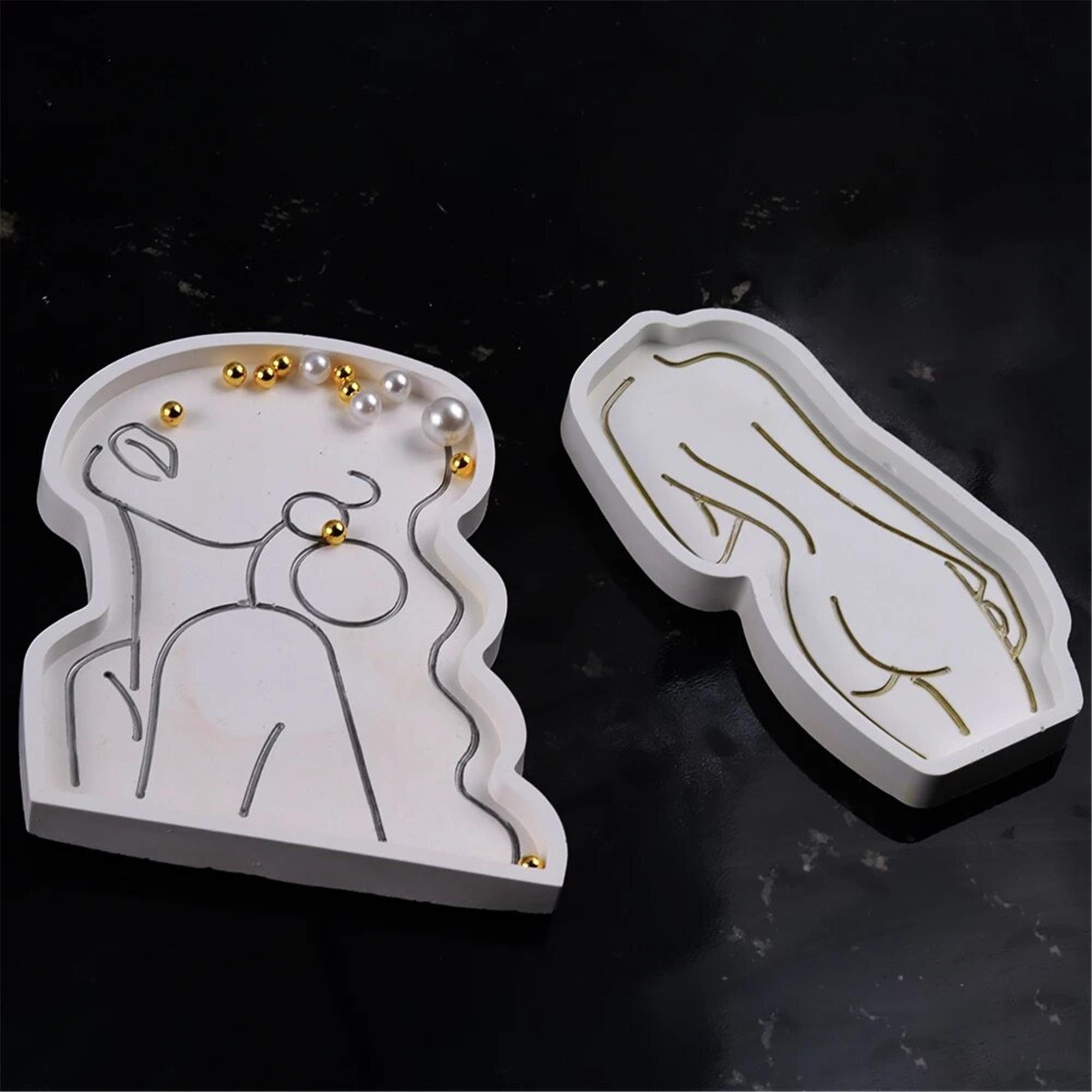 Female Model Shape Tray Plaster Silicone Molds for DIY - Etsy