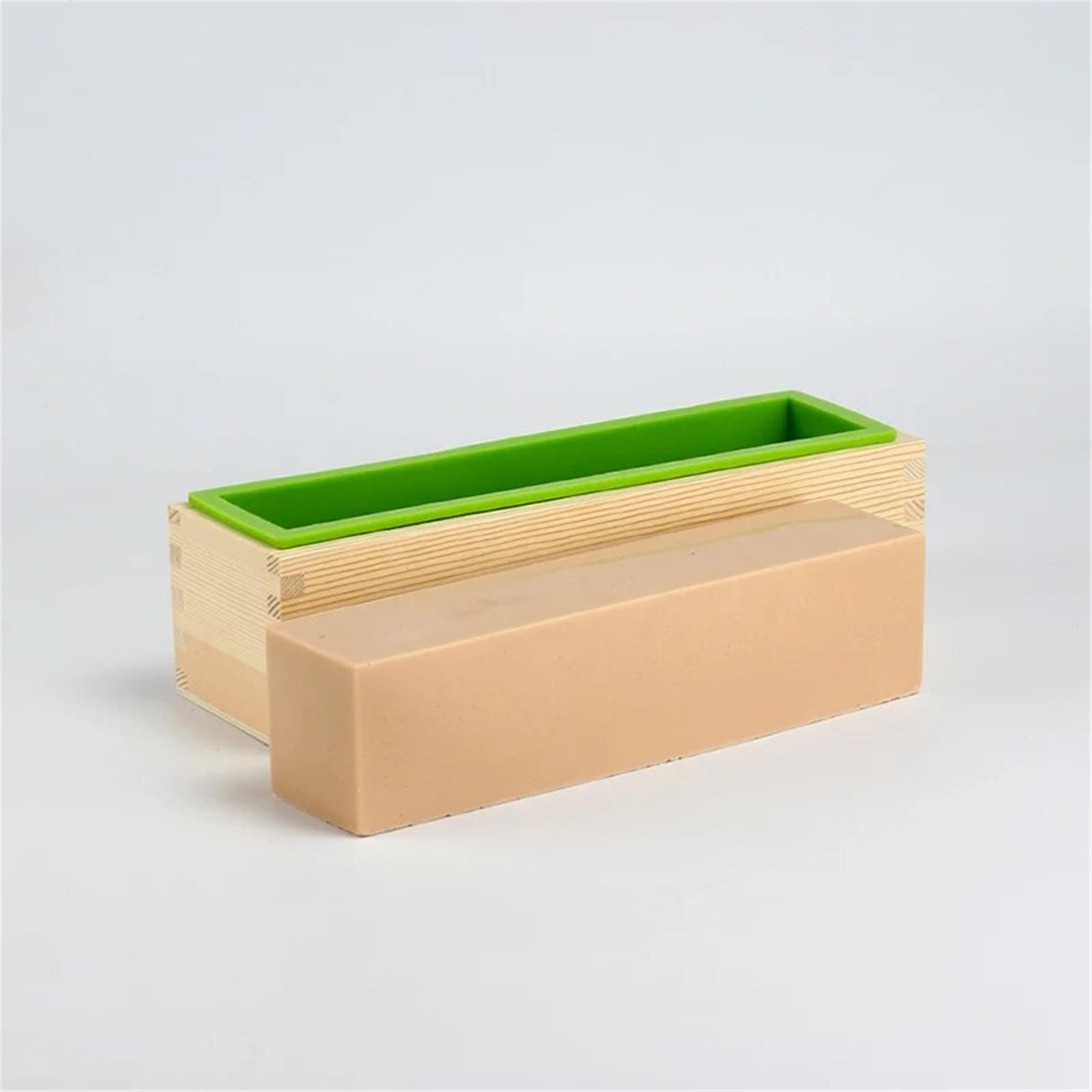 Silicone Mold Soap Rectangular Wooden Box With Flexible Liner for DIY ...