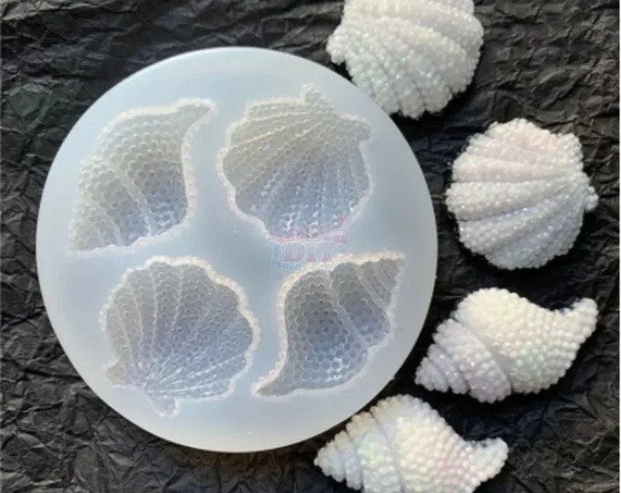 Shiny Shell Conch Silicone Mold, Gummy Candy Seashell Mold, Ocean Theme ...