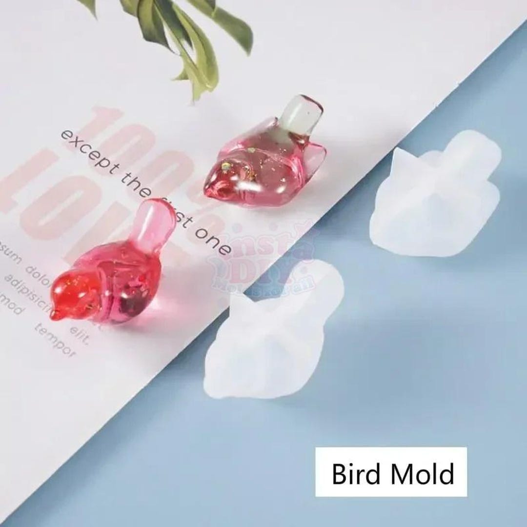 Cute Bird Silicone Mold Set, Resin Craft Mold, 2 Styles Epoxy Resin ...