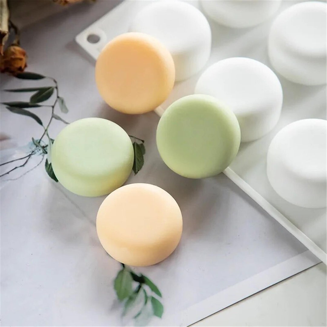 15 Cavity Round Soap Mold Silicone Molds for Soap Making 3D Handmade ...