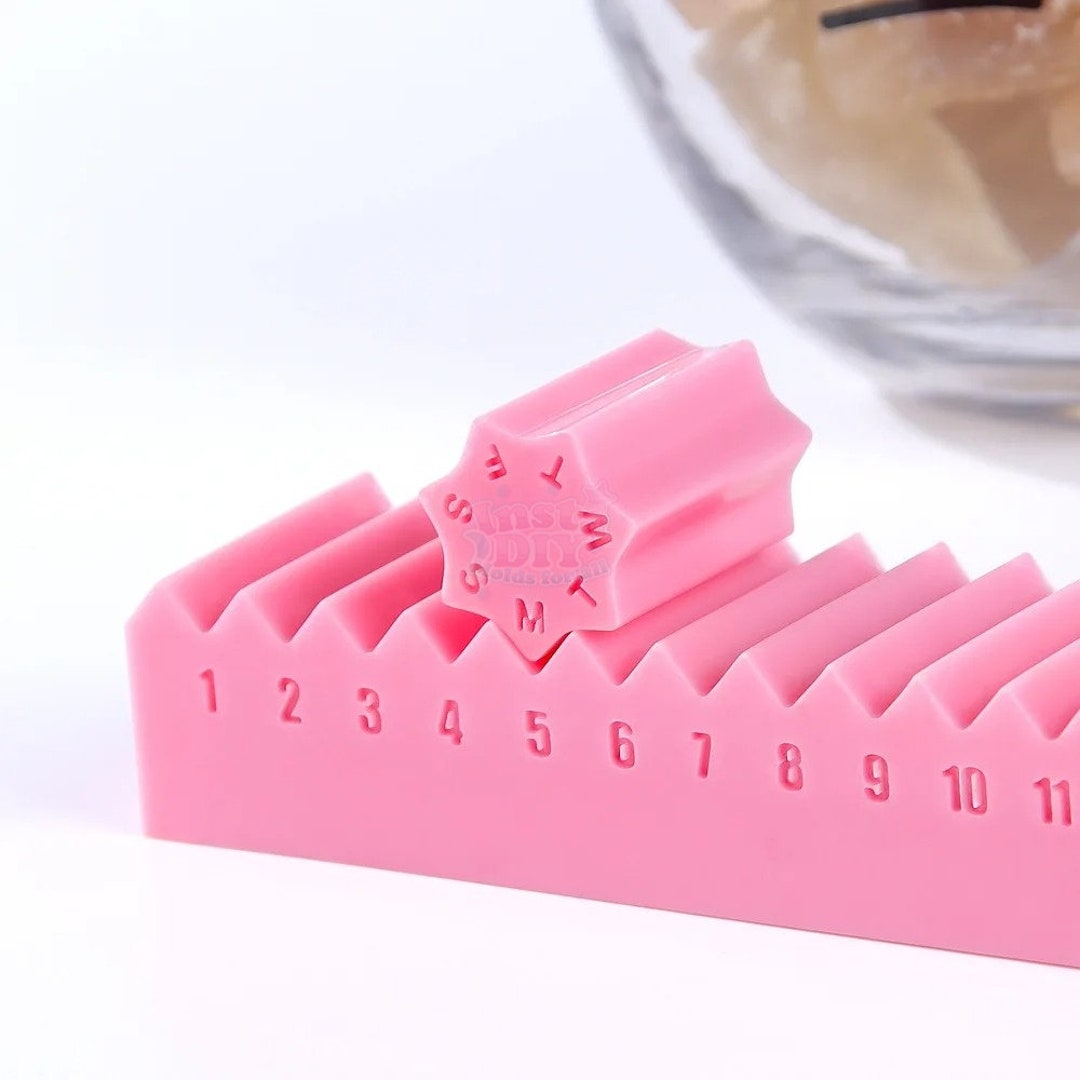 Table Calendar Silicone Mold, Concrete Resin Mold, Holiday Jesmonite ...