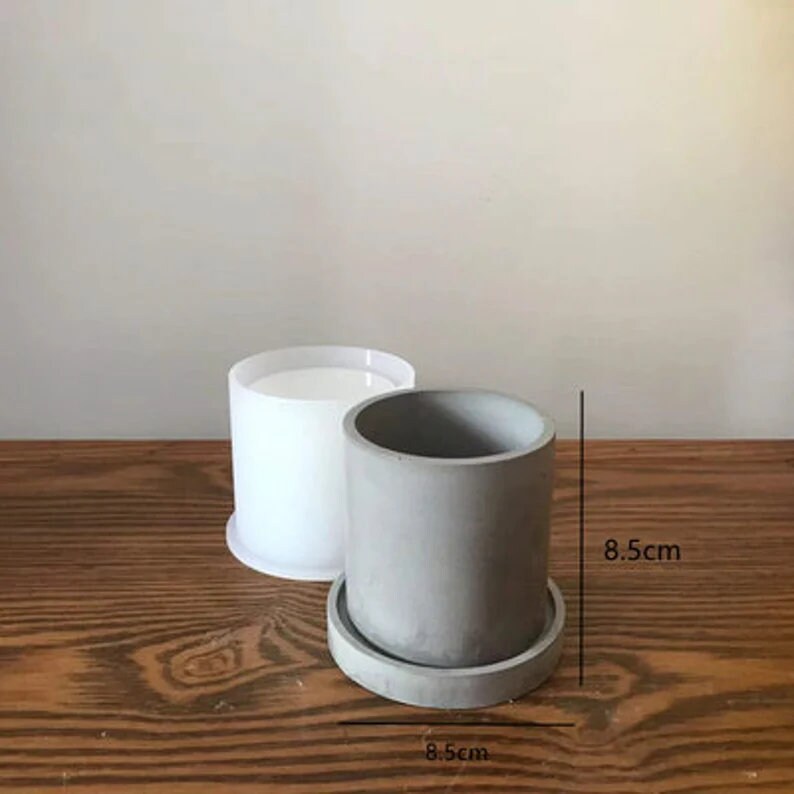 Flower Pot Silicone Mold, Round/square/hexagonal Shape, for Concrete ...