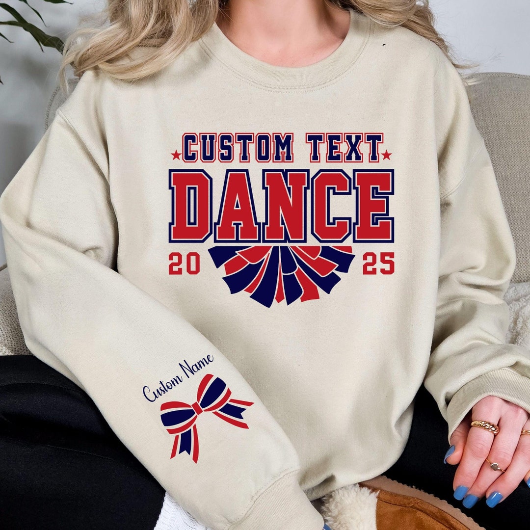 Custom Dance Team Sweatshirt: Personalized Cheerleader Gift - Etsy
