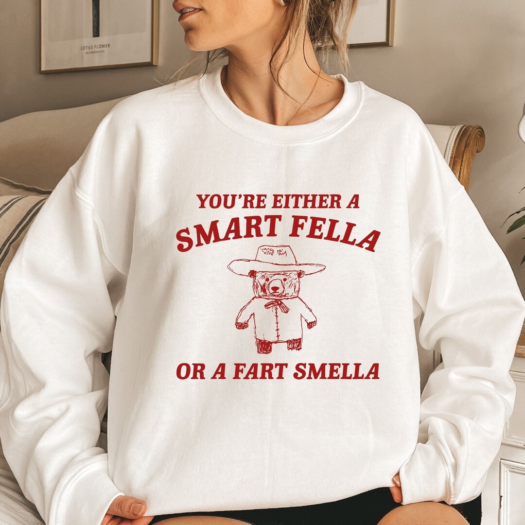 Smart Fella Meme Sweatshirt: Retro Cartoon Humor Shirt - Etsy