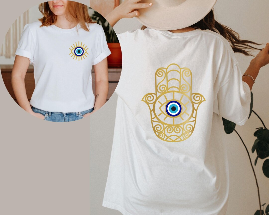 Evil Eye T-shirt: Spiritual Protection, Positive Vibes - Etsy