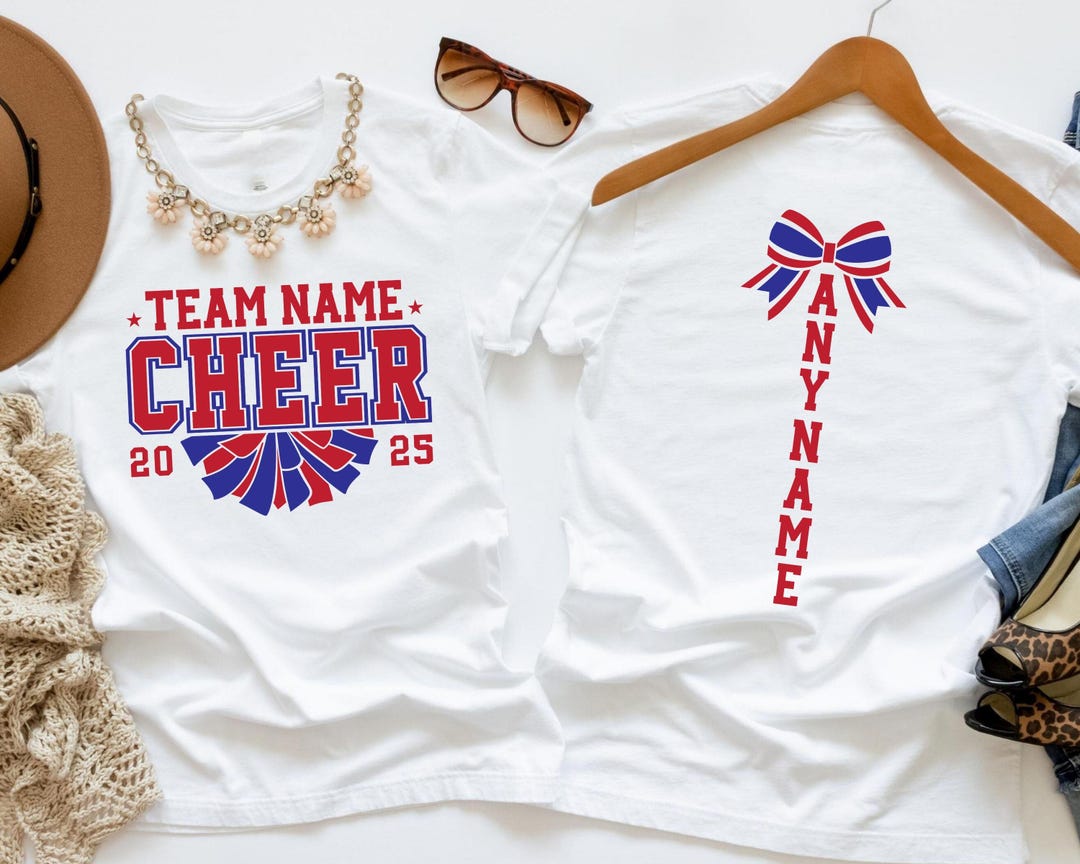 Custom Cheer Team T-shirt: Personalized Cheerleader Tee - Etsy