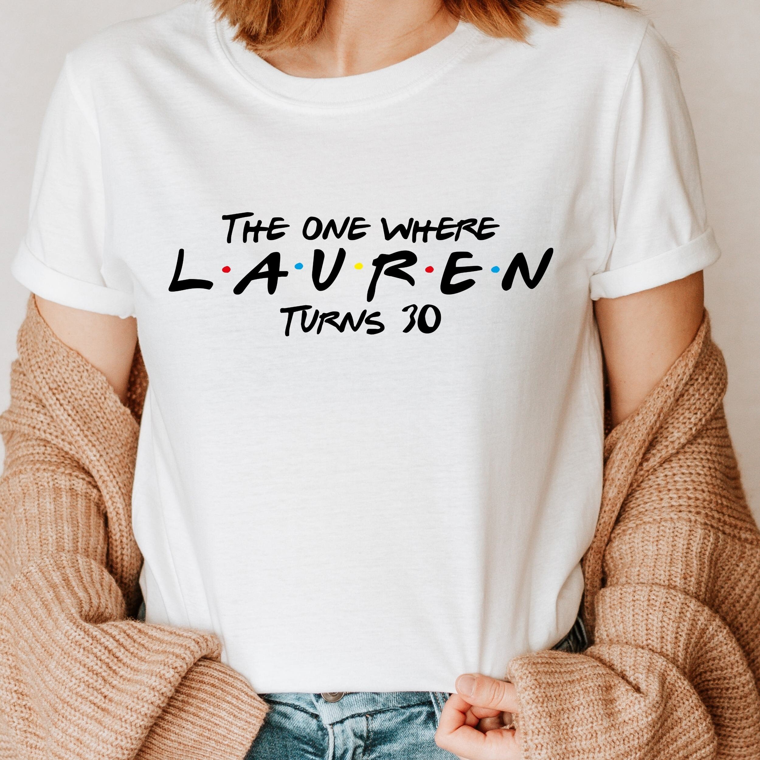 Custom 30th Birthday Shirt: "the One Where [name] Turns 30" - Etsy
