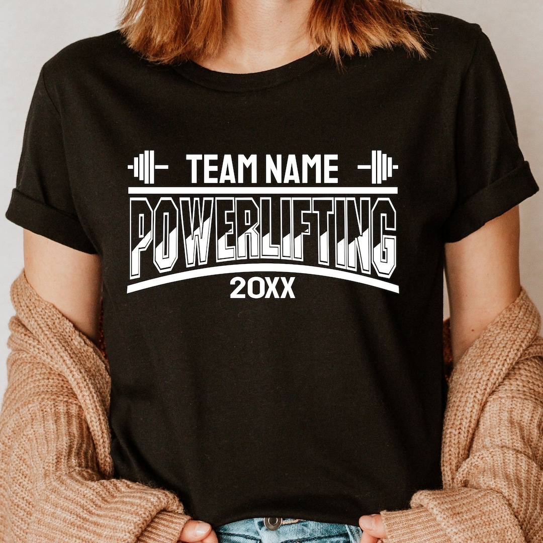 Custom Powerlifting Club Shirt: Personalized Team Tee - Etsy
