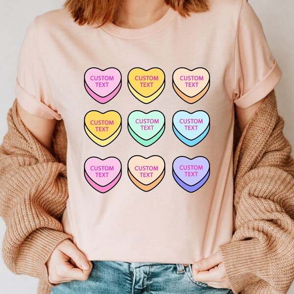 Conversation Hearts Shirt - Etsy