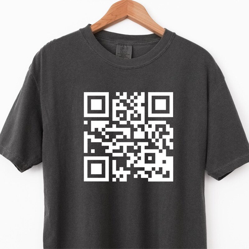 Personalized Qr Code T Shirts - Etsy