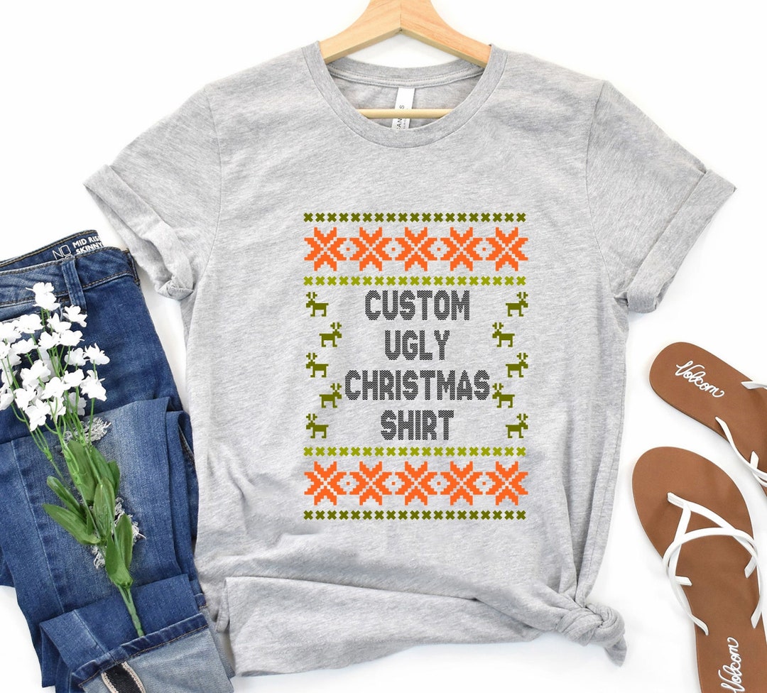 Joyful Christmas Custom Text Shirt Funny Xmas Shirt Unisex T-shirt ...
