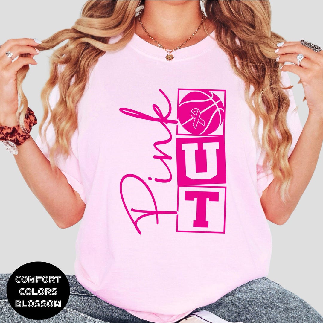 Pink Out Basketball Breast Cancer Awareness Shirt: Together We Fight ...