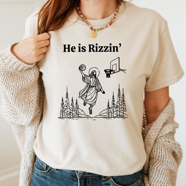 He is Rizzin T Shirt - Etsy