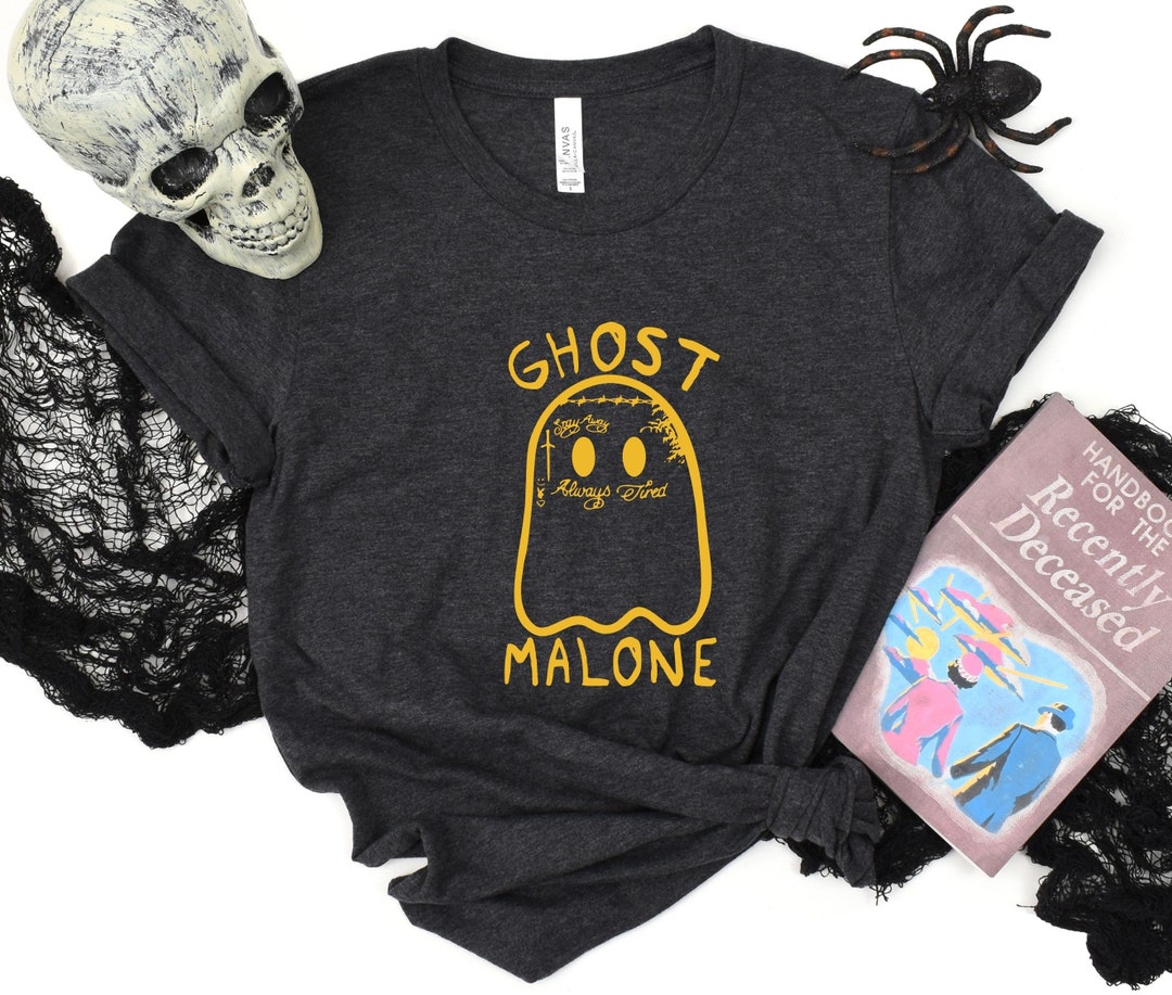 Ghost Malone Shirt, Ghost Halloween Shirt, Funny Halloween Tshirt ...