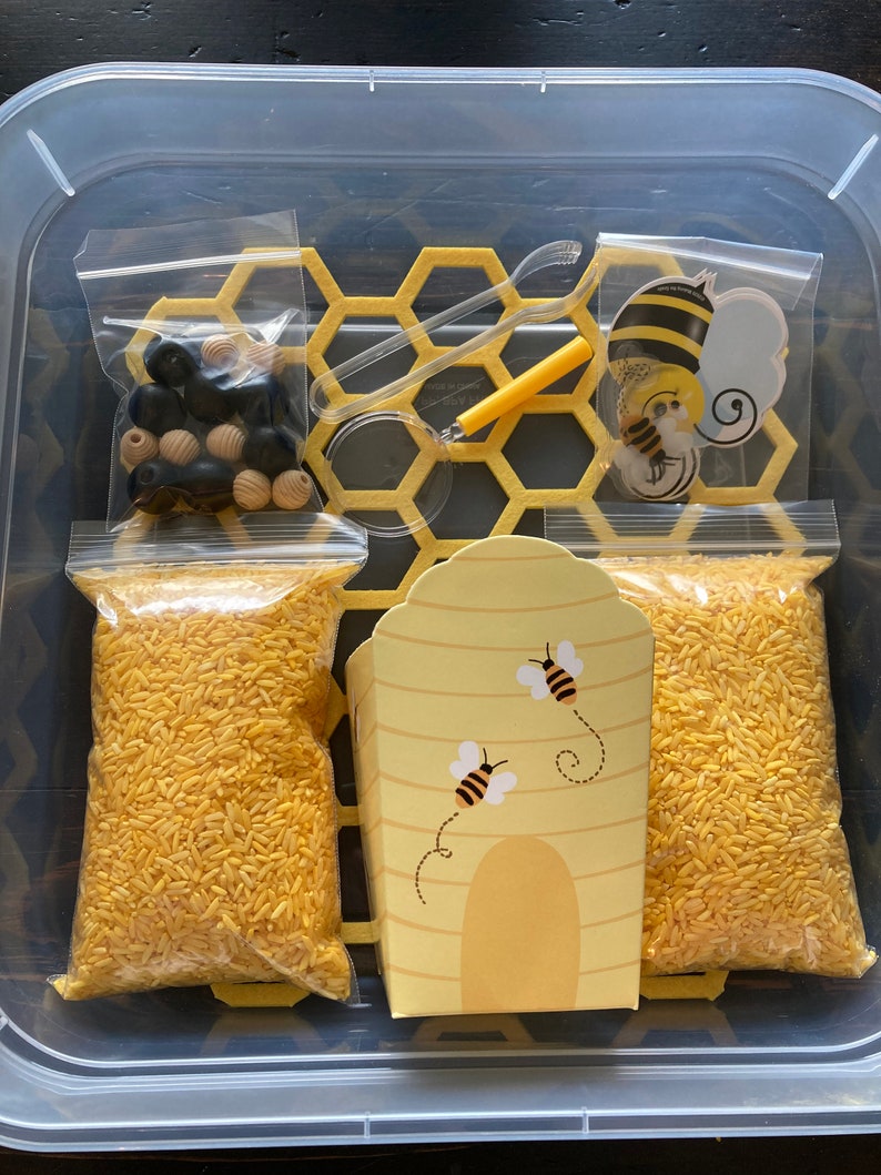 Bumble Bee Sensory Bin - Etsy