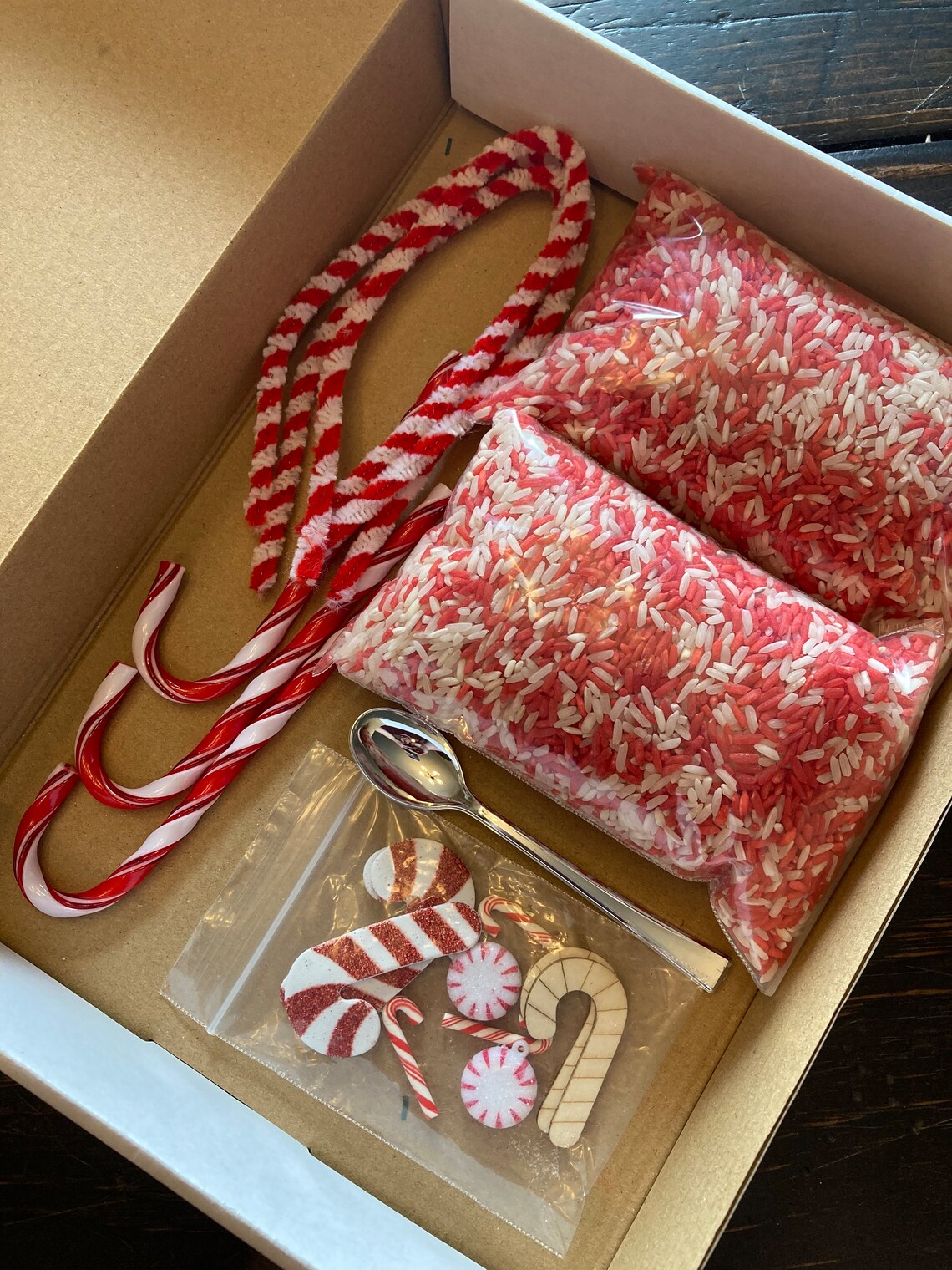 Candy Cane Sensory Kit - Etsy