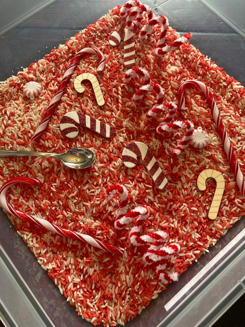 Candy Cane Sensory Kit - Etsy