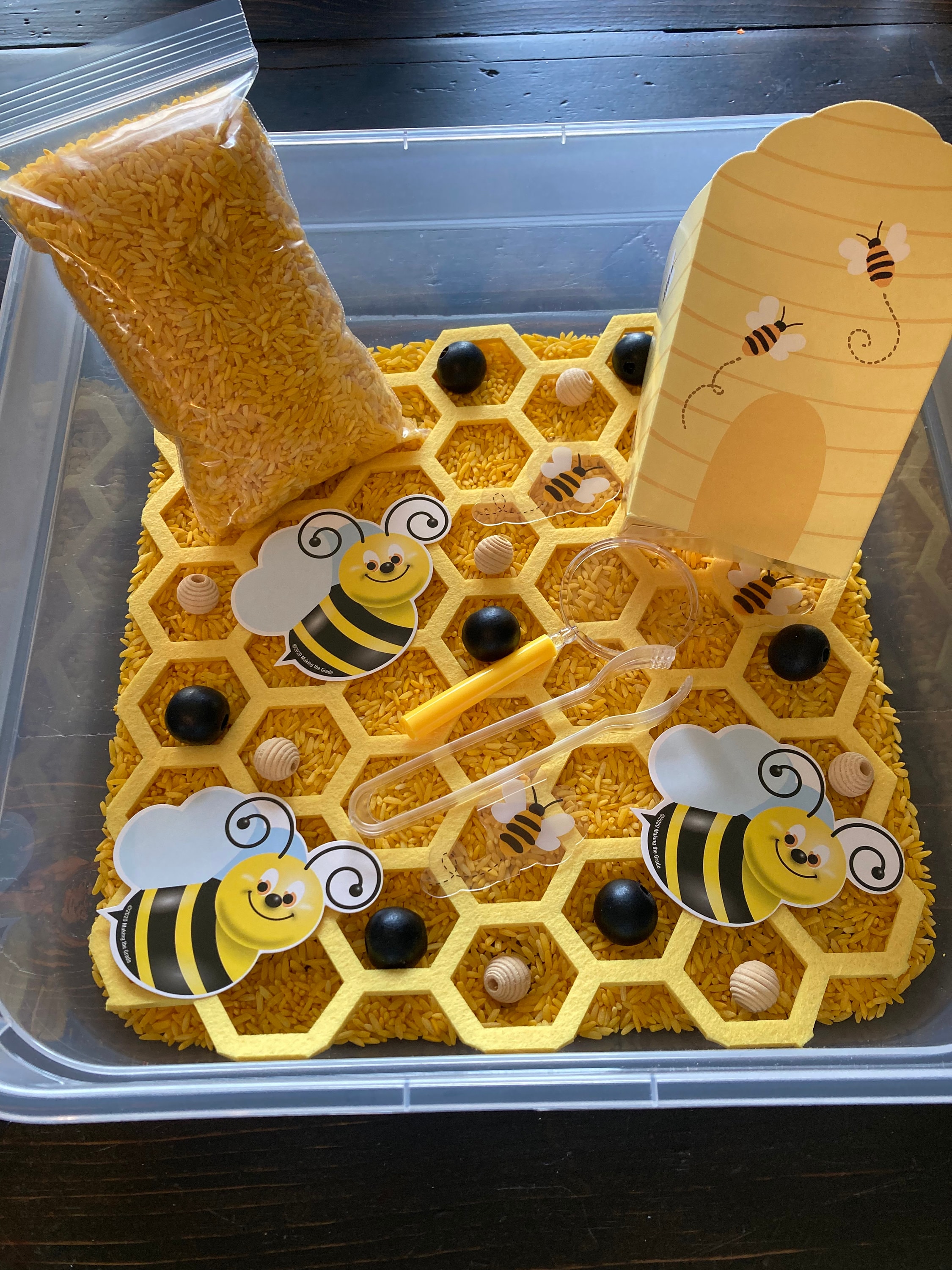 Bumble Bee Sensory Bin - Etsy