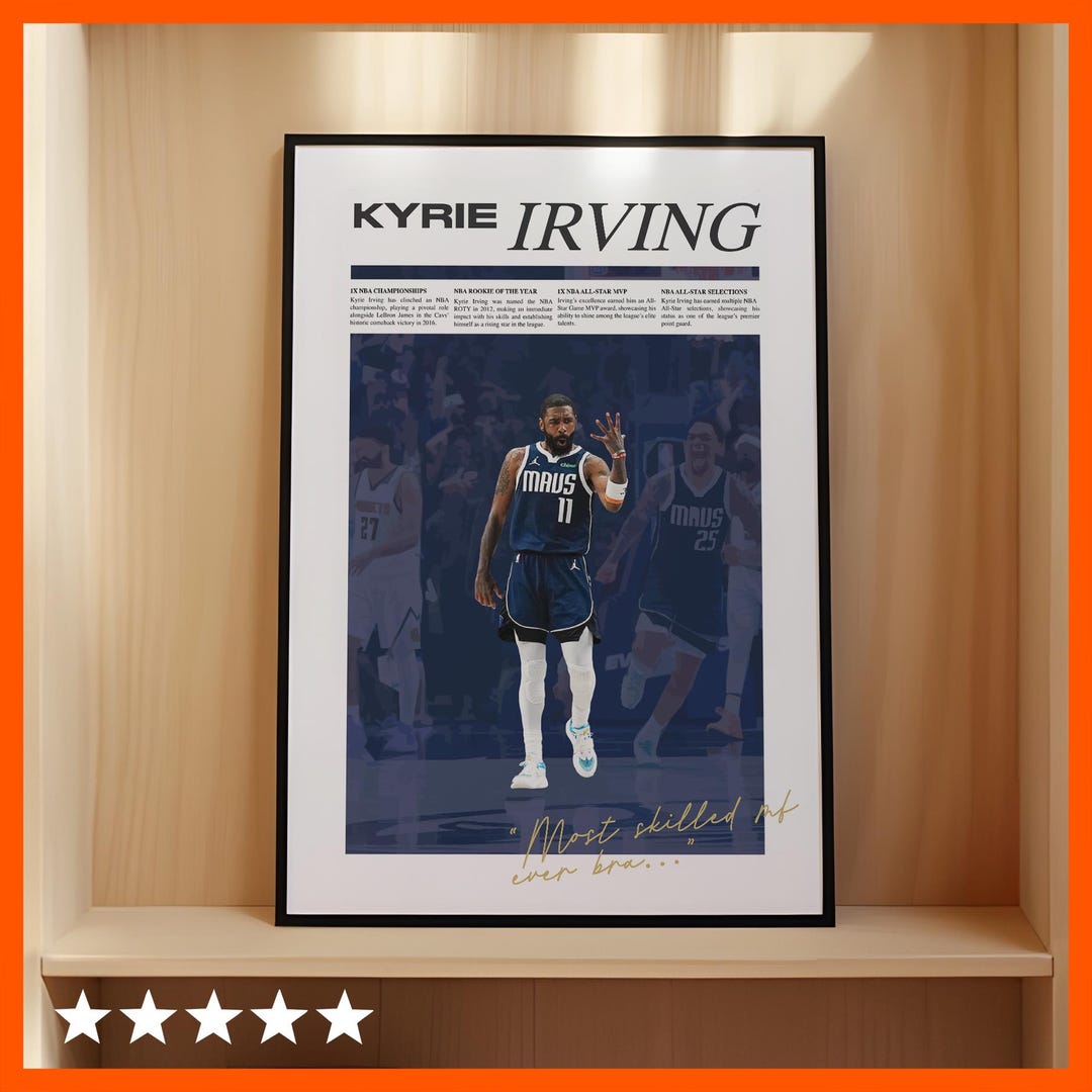LIMITED EDITION. Kyrie Irving Inspired Poster, Magazine Inspired Poster ...