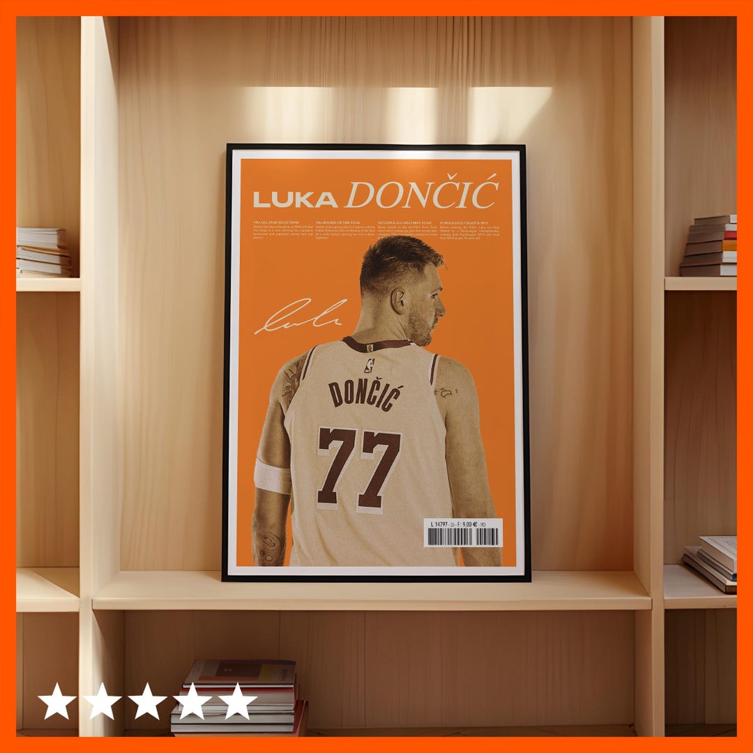 Luka Doncic Poster, Luka Inspired Poster, Magazine Inspired Poster ...