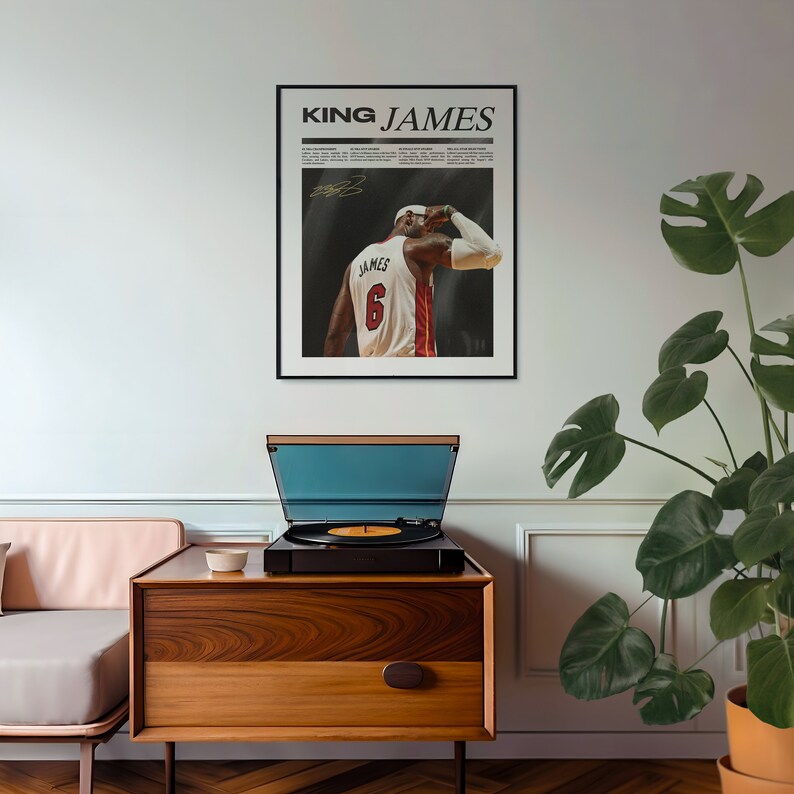 Lebron James Inspired Poster, Newspaper Inspired Poster, Magazine ...