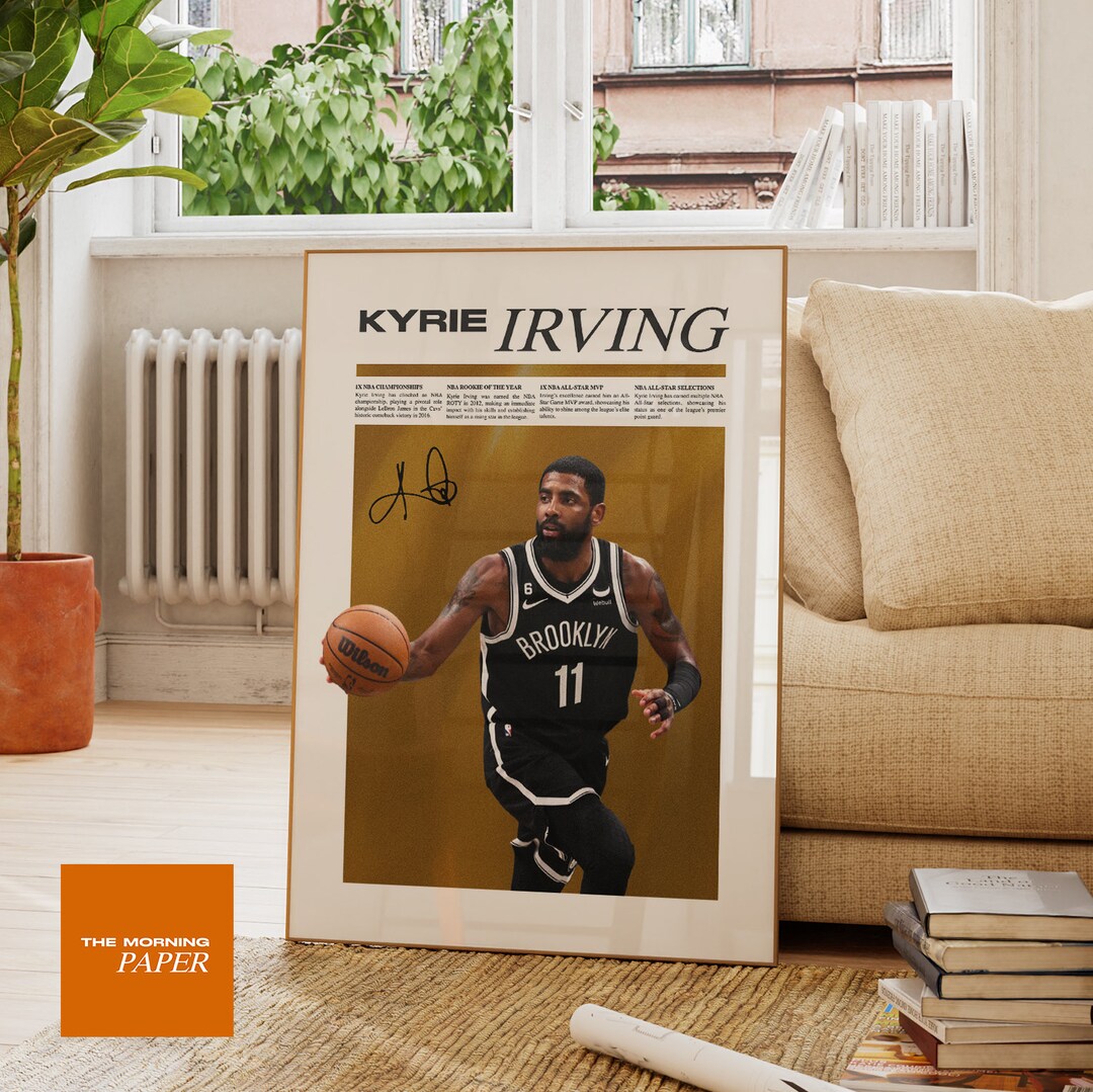 Kyrie Irving Inspired Poster, Newspaper Inspired Poster, Magazine ...