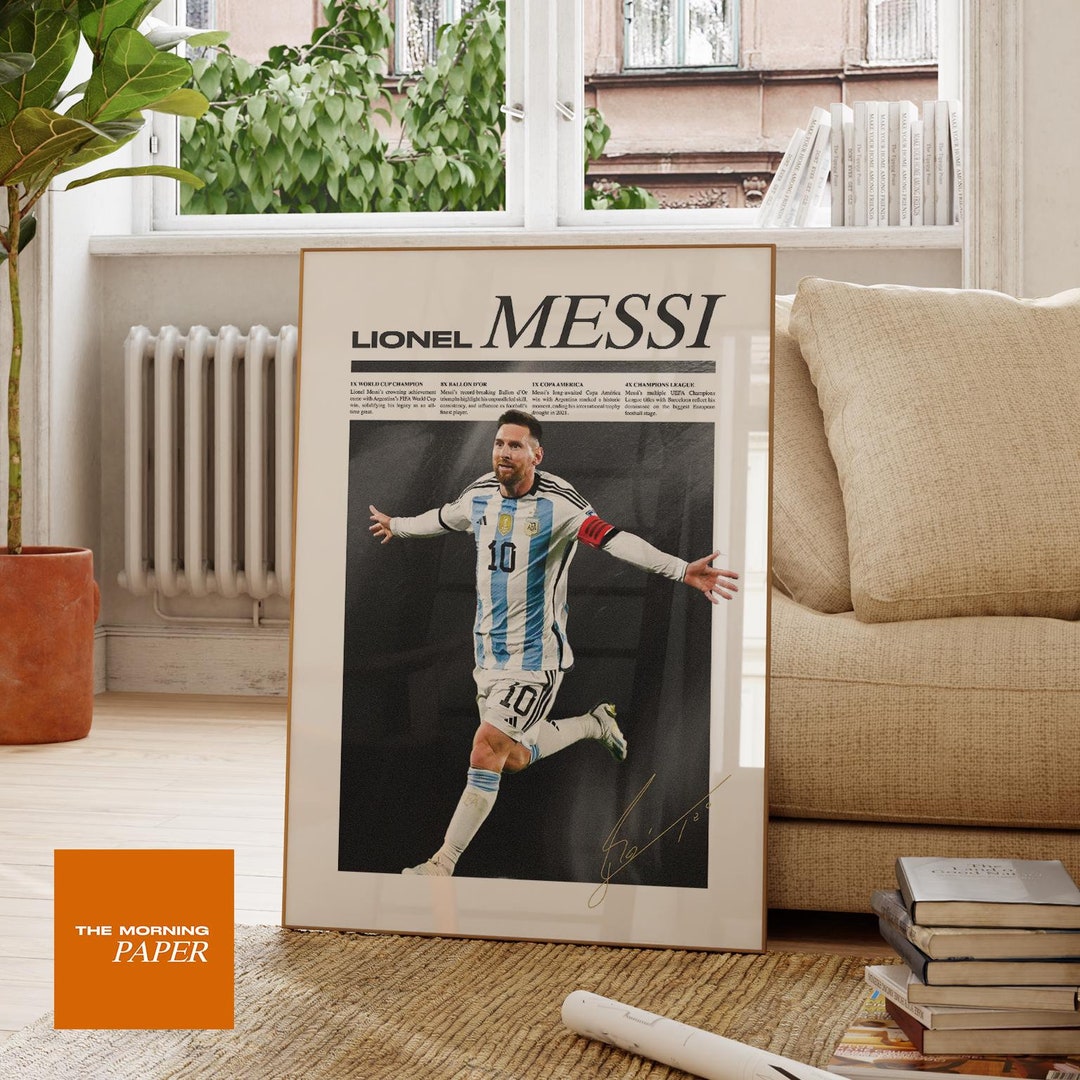 Lionel Messi Inspired Poster, Newspaper Inspired Poster, Magazine ...