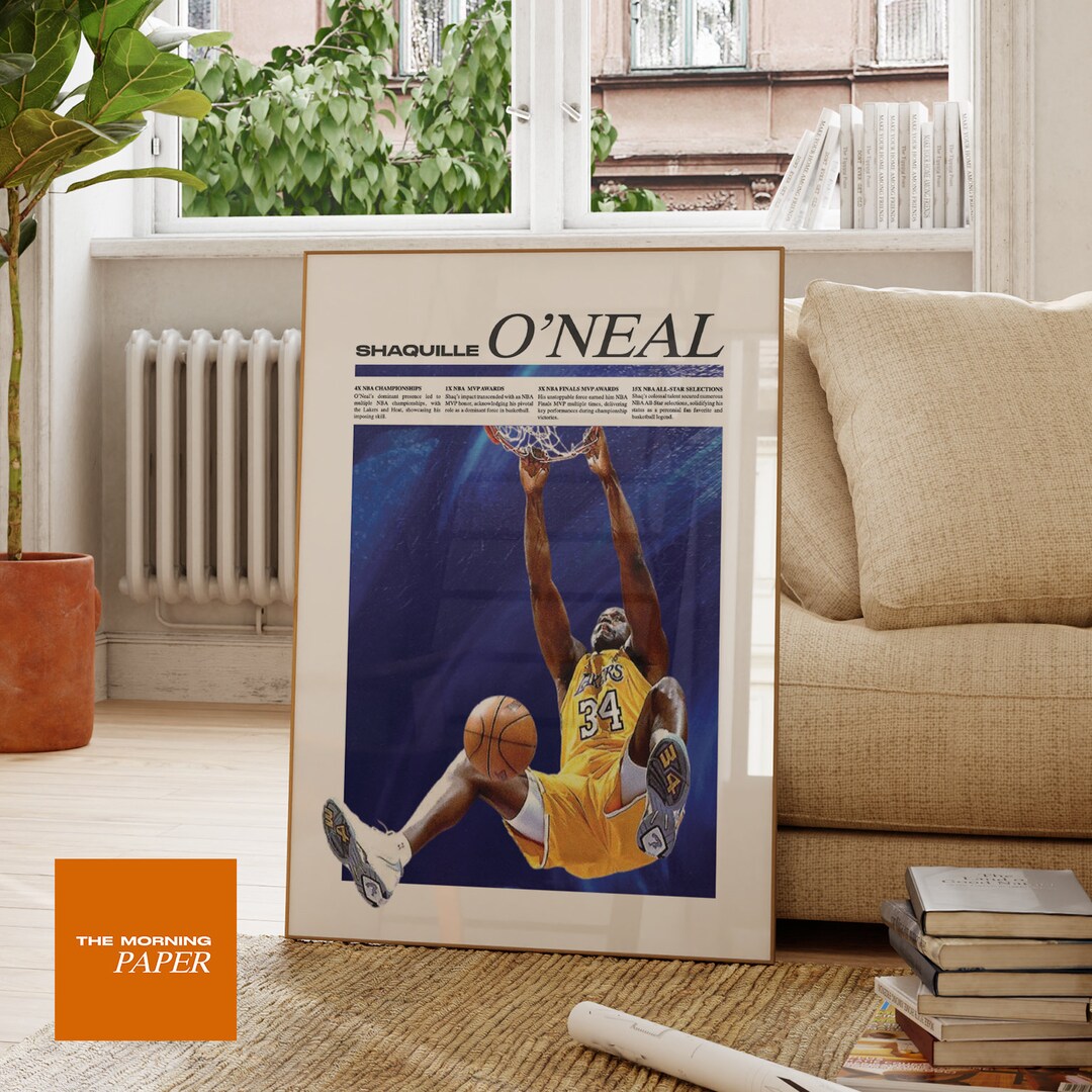 Shaq Inspired Poster, Newspaper Inspired Poster, Magazine Inspired ...
