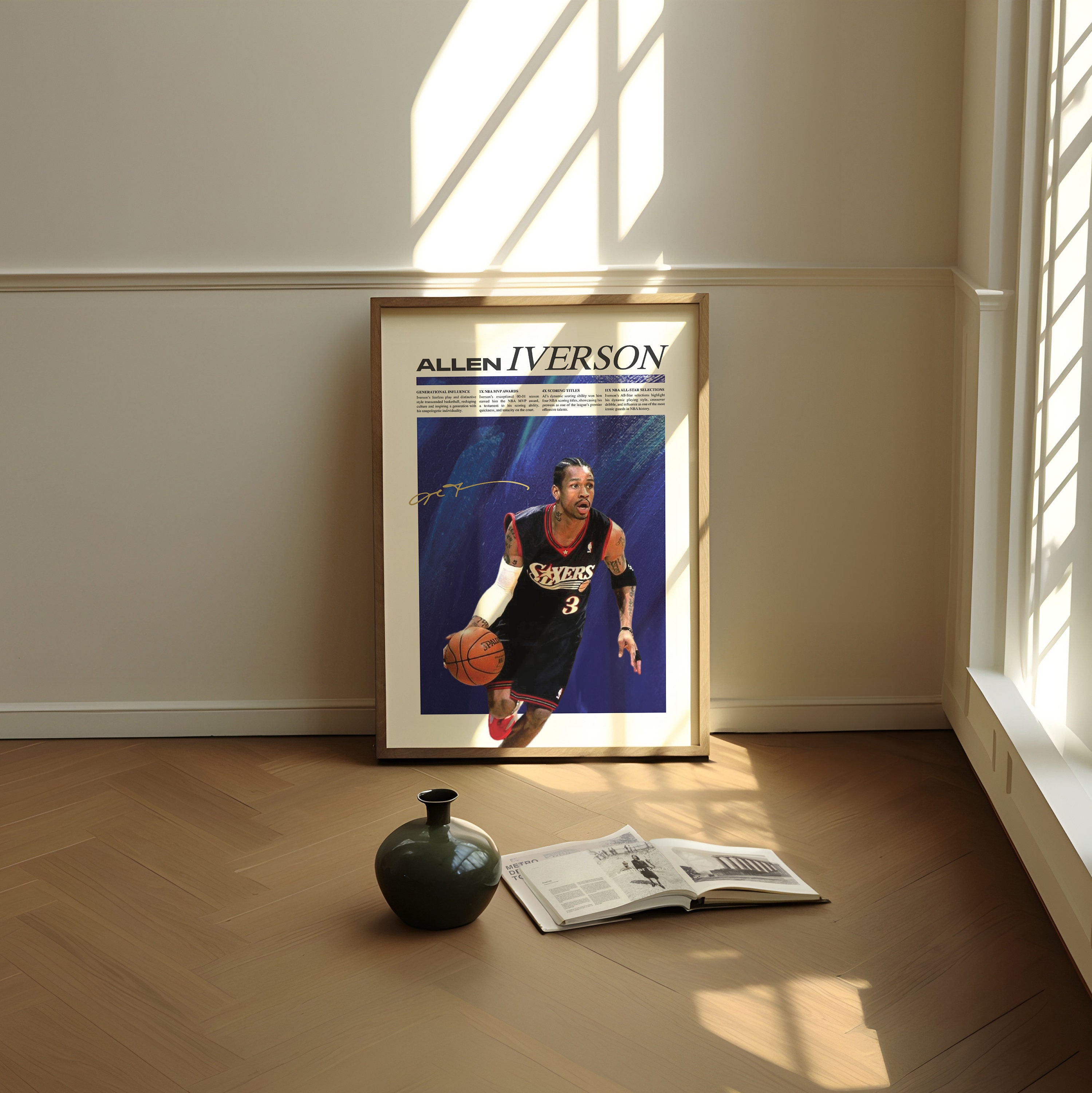 Allen Iverson Inspired Poster, Newspaper Inspired Poster, Magazine ...
