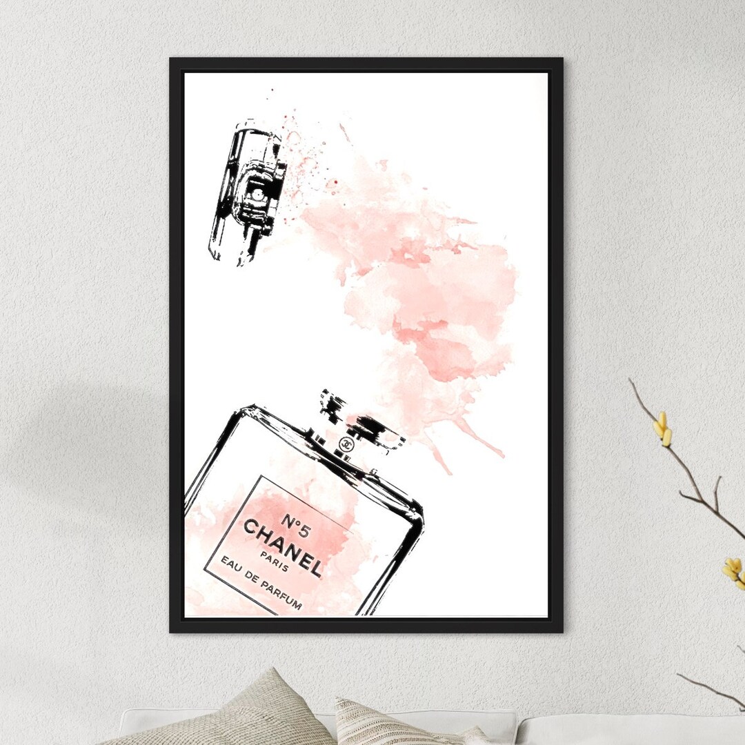 Perfume Poster, Peonies Perfume Print,paris Sign, Eau De Perfume ...