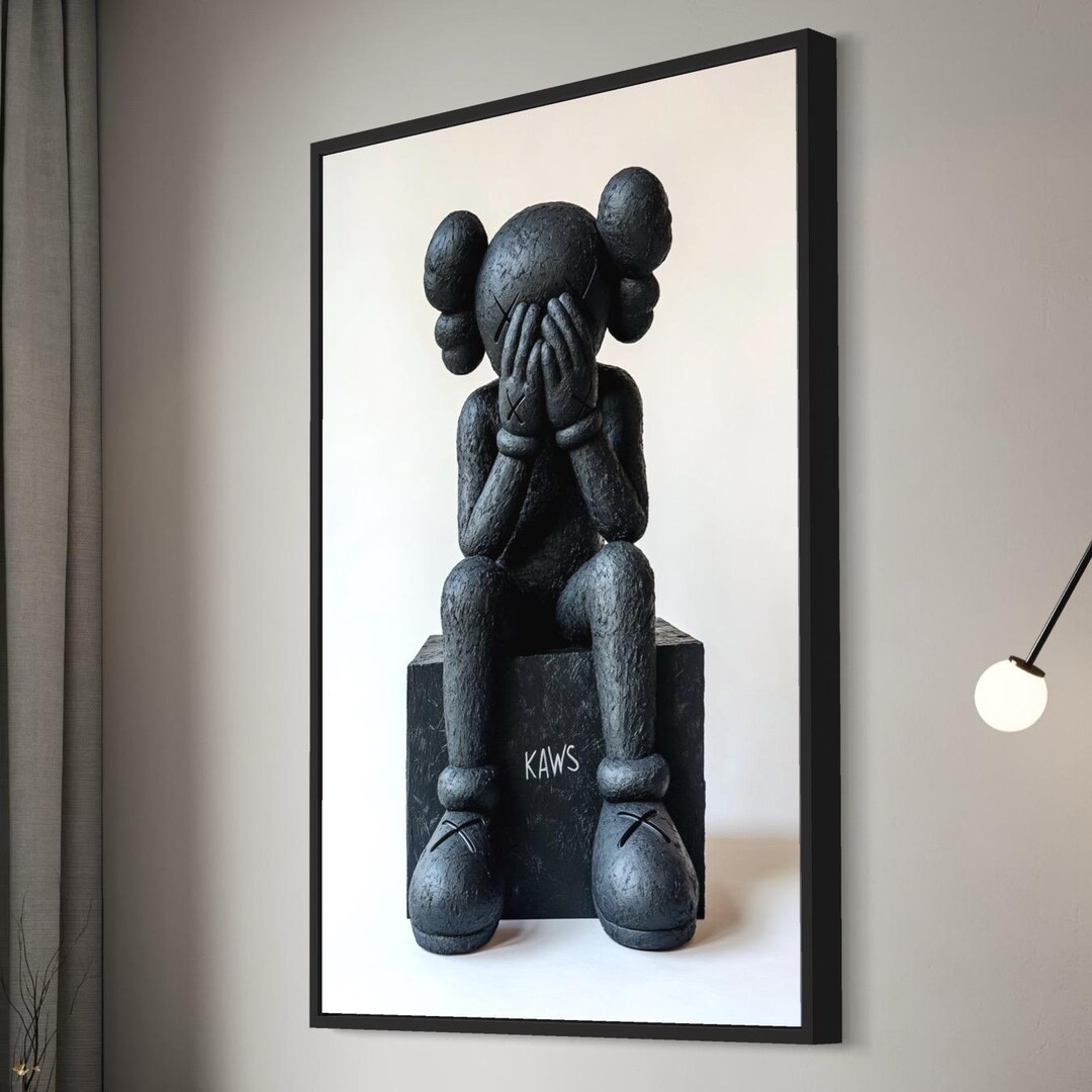Framed Hypebeast Poster, KAWS Poster, Graffiti Print, Kaws Framed Art ...