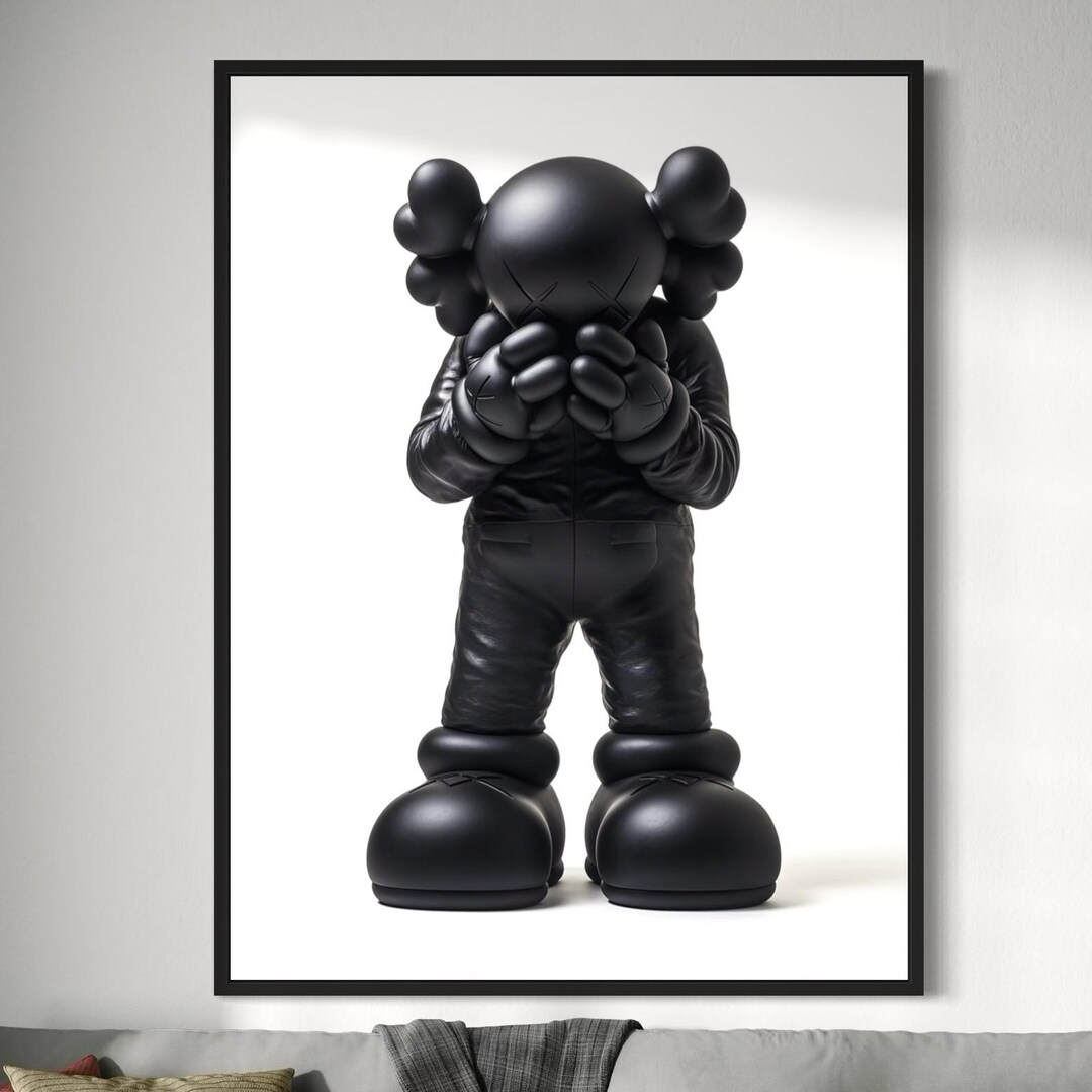 Framed Hypebeast Poster, KAWS Poster, Graffiti Print, Kaws Framed Art ...