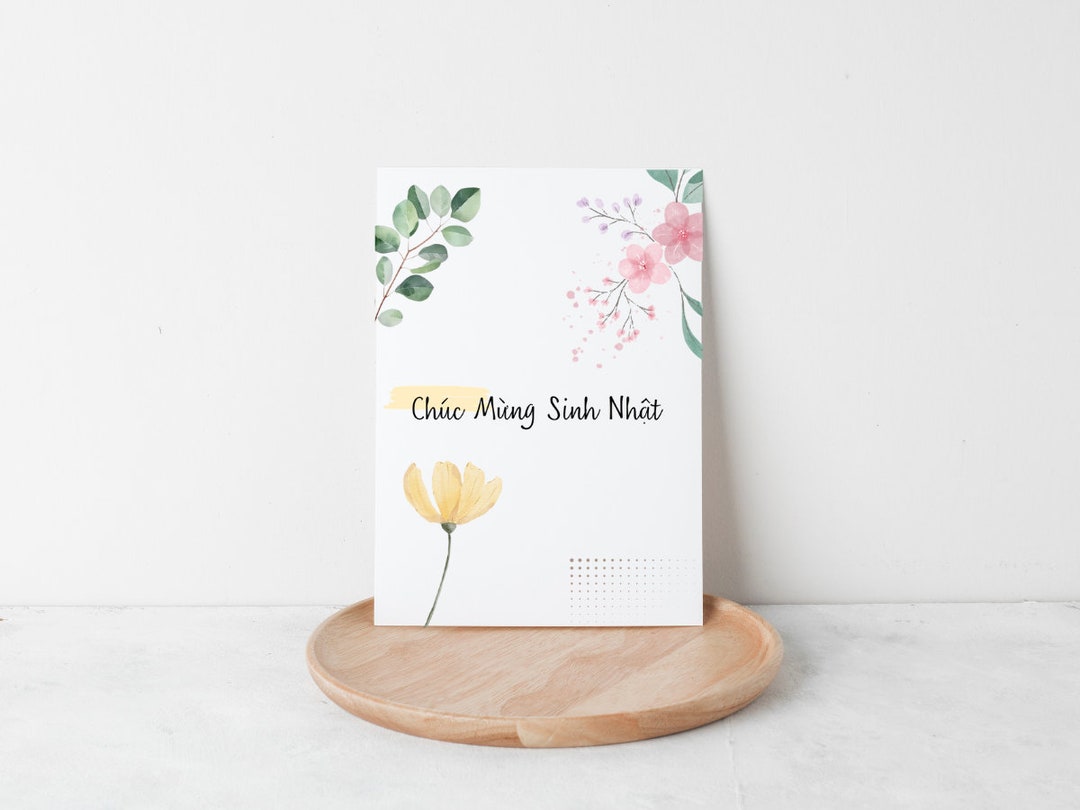Chuc Mung Sinh Nhat Birthday Card, Birthday Card, Vietnamese Birthday ...