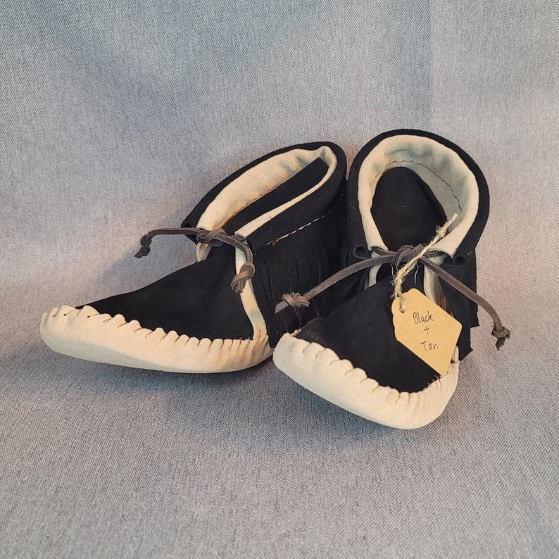 Men's Two Tone Leather High Top Moccasins - Etsy