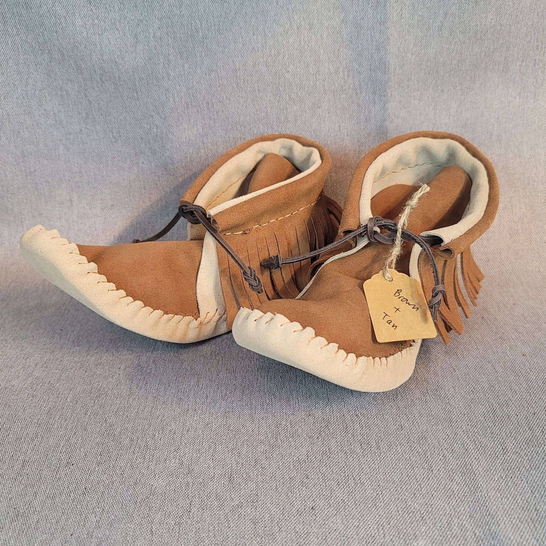 Men's Two Tone Leather High Top Moccasins - Etsy