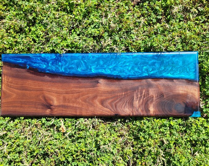 One Sided River Board With Dark Walnut 24x6x.75 - Etsy