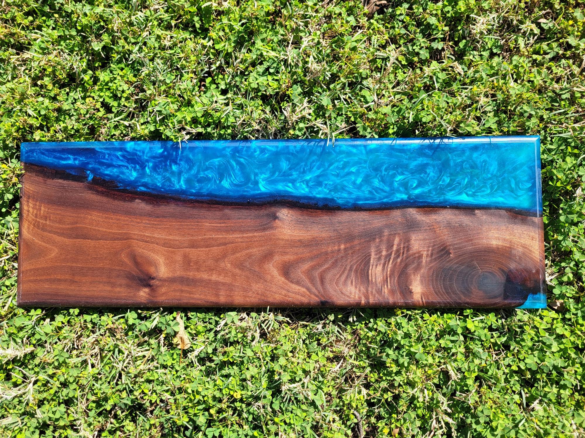 One Sided River Board With Dark Walnut 24x6x.75 - Etsy