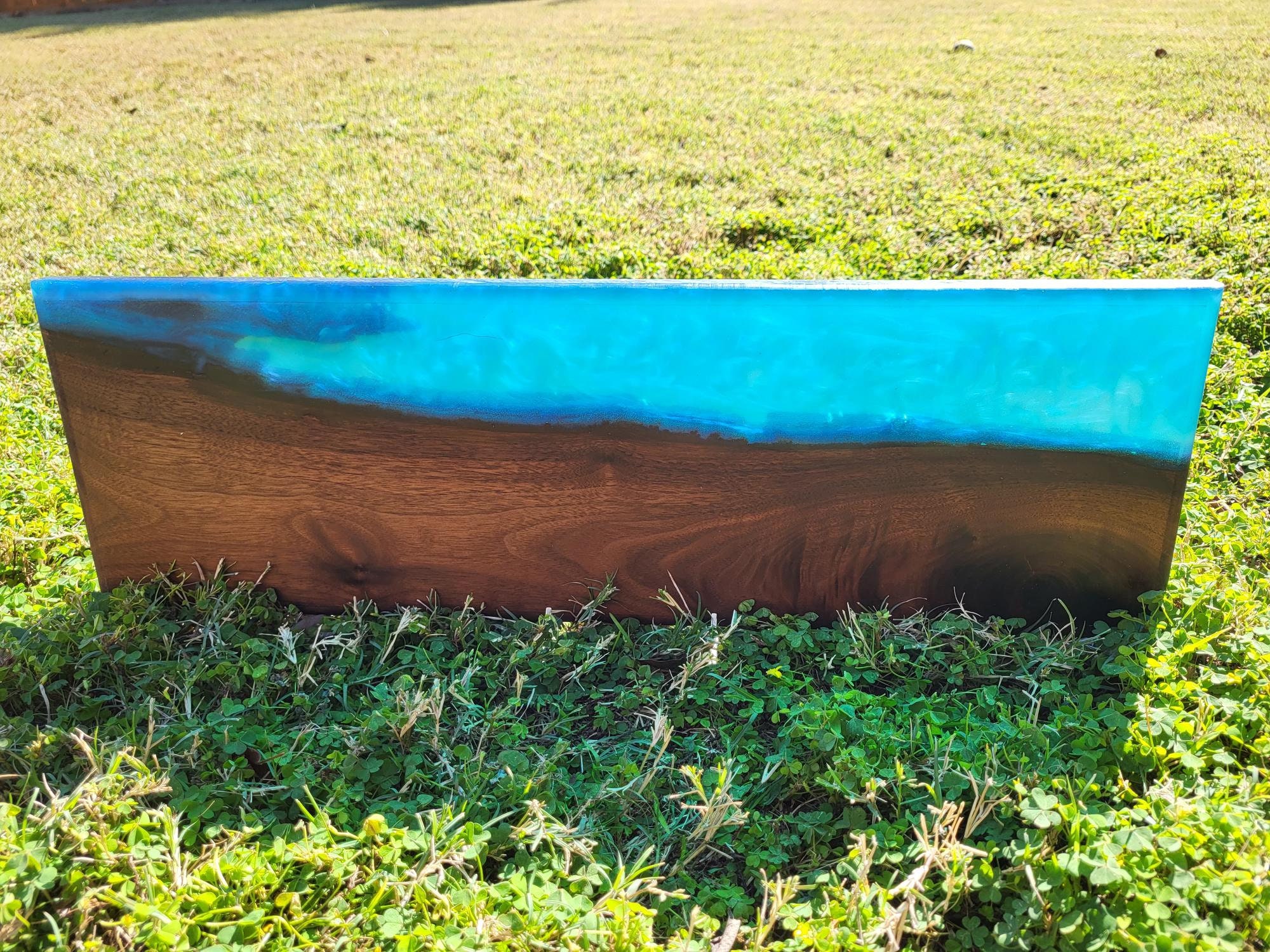 One Sided River Board With Dark Walnut 24x6x.75 - Etsy
