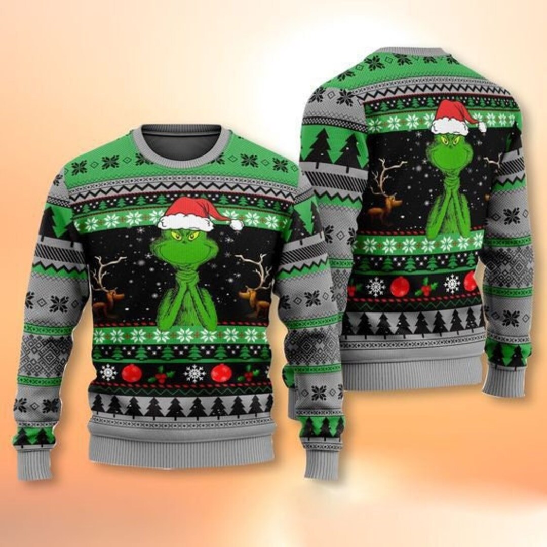 The Grinch Merry Grinchmas Christmas Sweater Xmas Sweater - Etsy