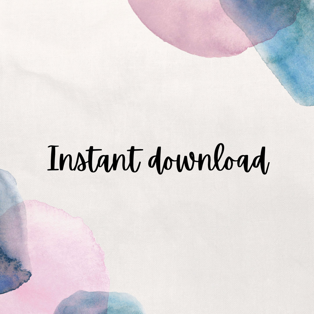 Handmade Digital Printable Cute and Aesthetic Sticky Notes | Cute ...