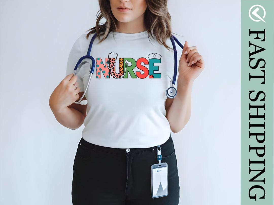 Zebra Print Nurse Shirt, Nursing Student Shirt, Cute Nurse Shirt, Gift ...