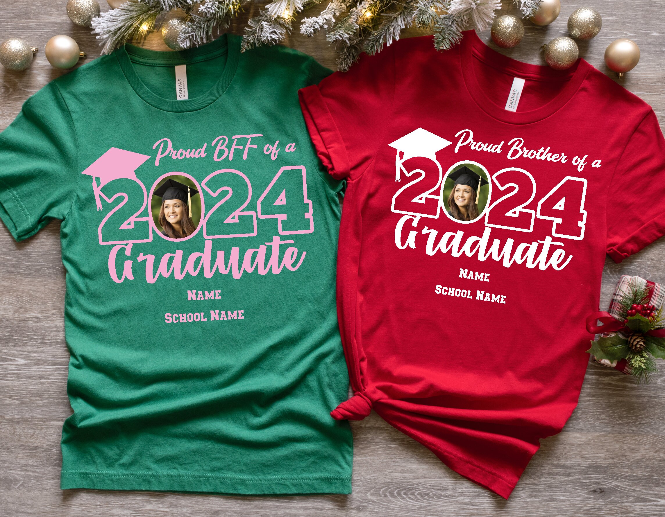 Custom Family Graduation Shirts, Senior 2024 Family Matching T Shirt ...