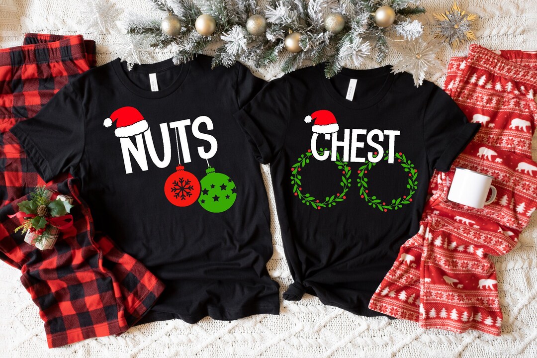 Chest Nuts Couples Matching Sweatshirts, Christmas Humor, Family ...