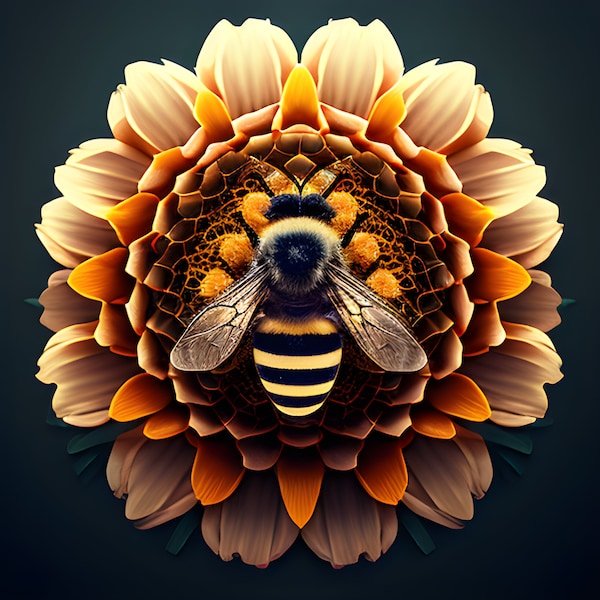Honey Bee Art - Etsy