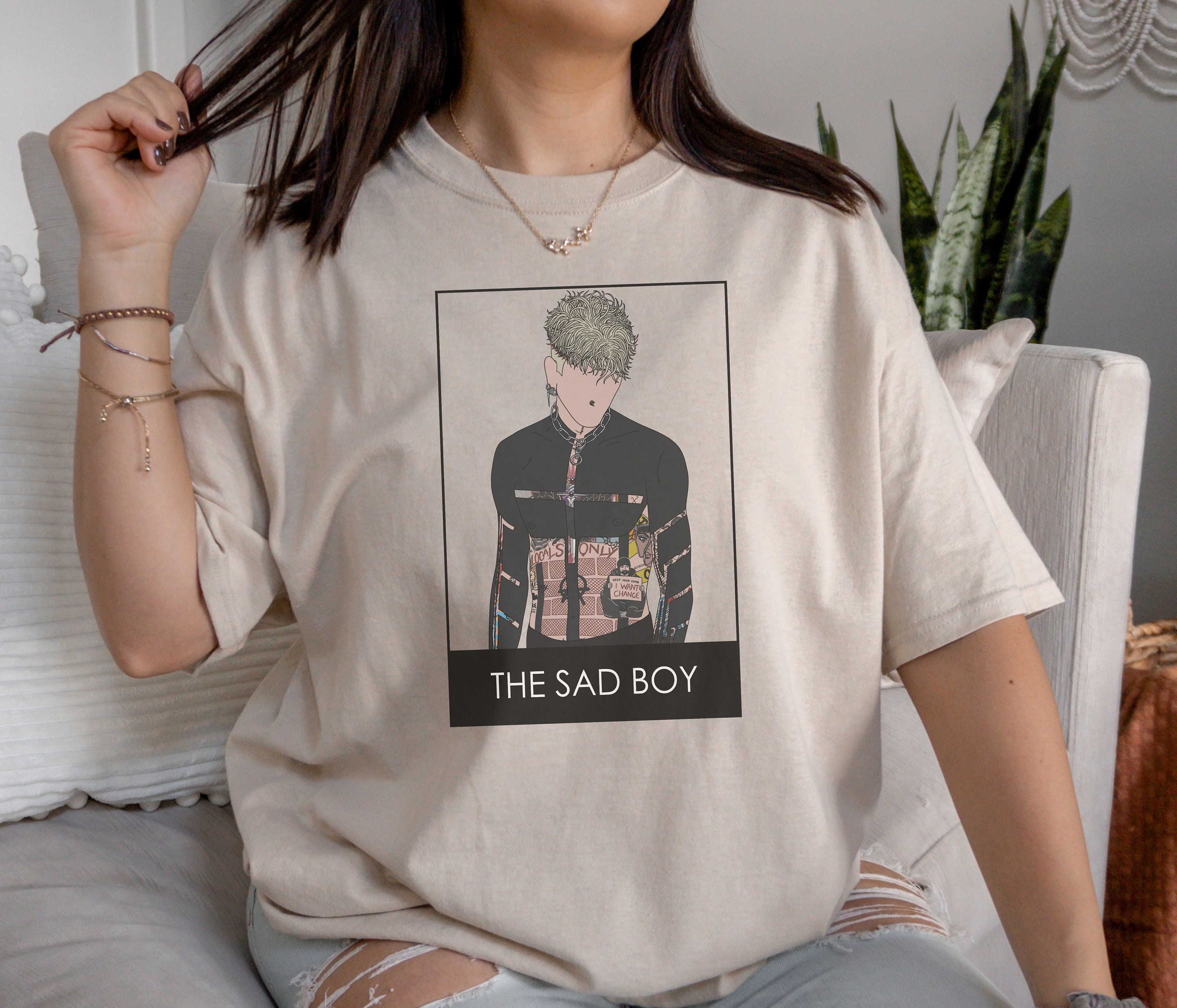 MGK Genre Sad Boy T Shirt Machine Gun Kelly Band Tee MGK Merch Emo Rap ...