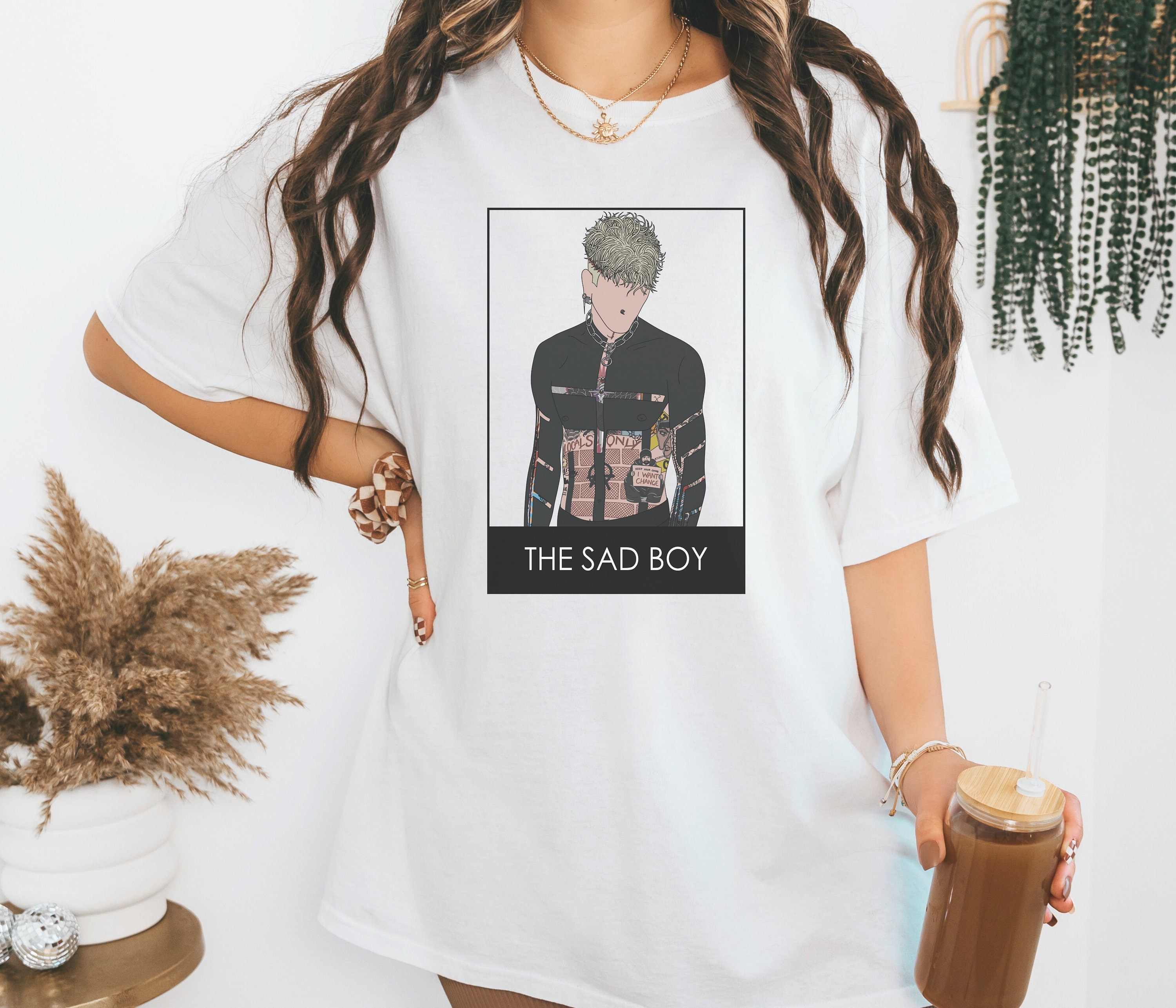 MGK Genre Sad Boy T Shirt Machine Gun Kelly Band Tee MGK Merch Emo Rap ...